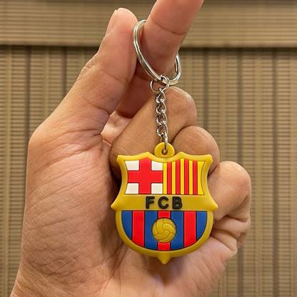 Mubco FC Barcelona Football Club Logo Double Sided Printed Keychain ...