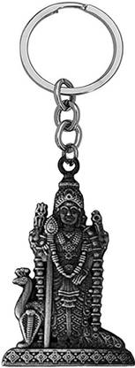 AFH South Indian Lord Murugan Kartikeya Grey Keychain for Gifting Key ...