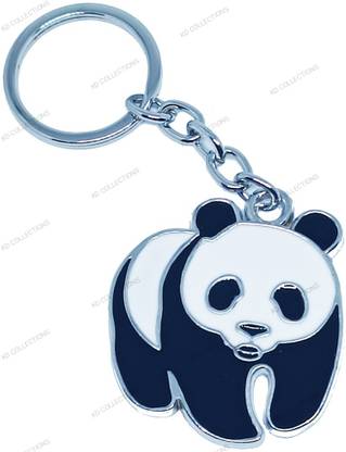 kd collections KD-444C Kung Fu Panda Metal Keychain - Black and White ...
