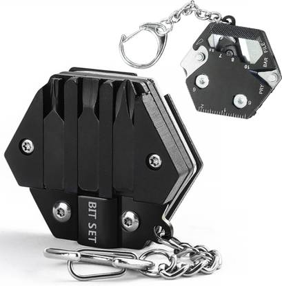 sannidhi Multitool Card Keychain 14-in-1 Foldable Mini Portable Pocket ...