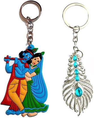 ShopTop Runner Radha Krishna and Om my god key chain Key Chain Price in ...