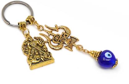jaz Divine Shiv Shakti Shiva Trishul & Maa Durga Pendant Evil Eye ...