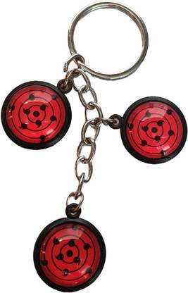 IDOLFIND Naruto- Triple Tomoe Sharingan 3 Key Chain Price in India ...