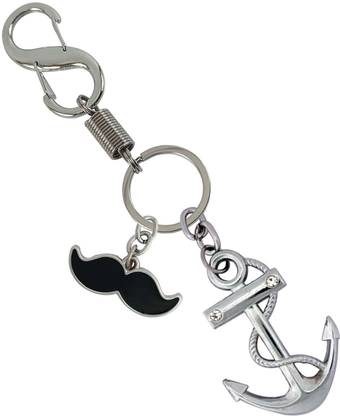 SHOKY LOOKS Attractive Design Anchor With Mustache Unique Locking Lock ...