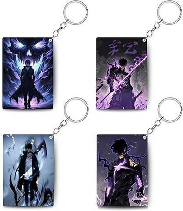 Gifting Domus Anime Keychains - Sung Jin Woo, Solo Leveling,Wooden Pack ...