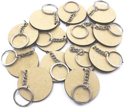 Maitri 50 Pcs Round Shape Key Chains with Ring (50 x 50) mm | Mandala ...