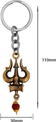 Newview Lord Shiva Trishul Rudraksha Damru Keychain Keyring Key Chain ...