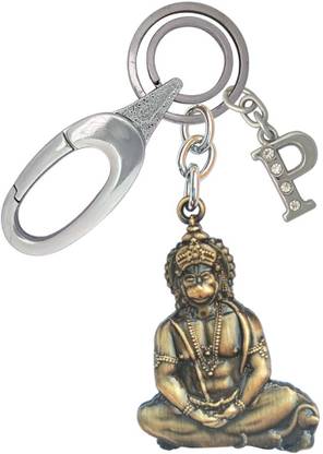 cabo dream Elegant Design Lord Hanuman Ji With P Letter Locking Lock ...