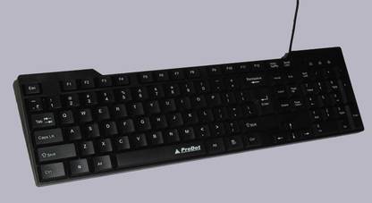 PRODOT Feel Standard Keyboard With UV Coated Keys And Rupee Key Font ...