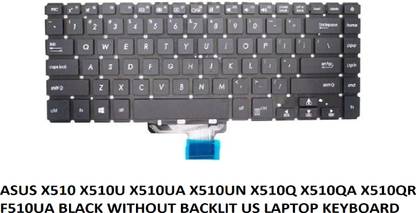 SOLUTIONS-365 COMPATIBLE KEYBOARD FOR ASUS X510 X510U X510UA WITHOUT ...