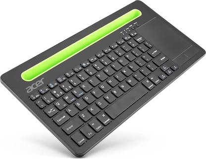 Acer SwiftConnect Rechargeable Keyboard with Cradle & Touchpad Wireless ...