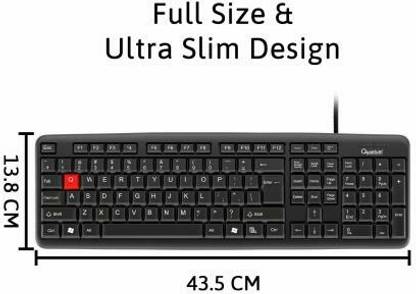 QUANTUM Hi-Tech QHM 7403 Wired USB QHM 222 Wired Mouse, Keyboard Combo ...