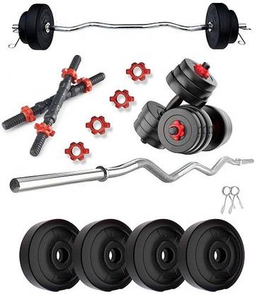 AMAN FIT 20 kg 10Kg PVC Home gym set Home Gym Combo Price in India ...