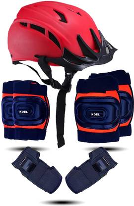 HK Sports Skating Protection Kit - Helmet + Elbow + Knee + Hand Guard ...
