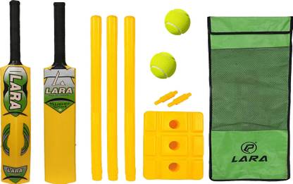 Lara Plastic Cricket Bat Combo set Cricket Set for Boys, Girls Age 10 ...