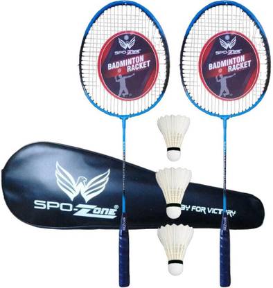 SPO Zone Badminton Kit Combo Set Of 2 Piece Racquet With 3 Piece ...