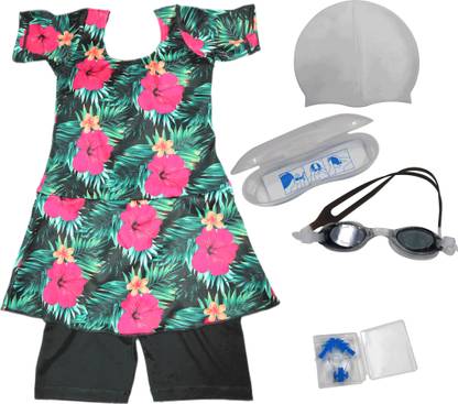 SYNCO Frock Style Padded Swimwear For Women Medium Size Swimming Kit ...