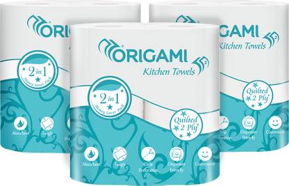 Origami Kitchen Tissue Paper Roll Pack of 6 - 60 Sheets Per Roll Price ...