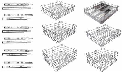 Sanjari Modular Kitchen Basket with 20 inch Telescopic Channel (21X20 ...