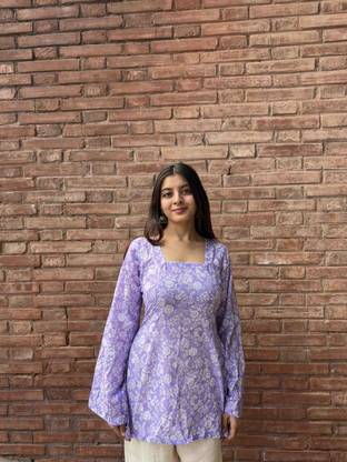Gharana Karigari Company Women Floral Print A-line Kurta - Buy Gharana ...