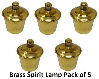 Apex Labs Brass Spirit Lamp Pack of 5 Laboratory Bunsen Burner Price in ...