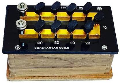SBT Resistance Box Ohms Plug Type with 9 Keys (1 to 100 Ohms) Lab ...