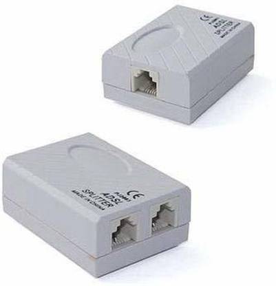 Mak World ADSL Splitter for Landline Telephone & Modem -1 Female to 2 ...