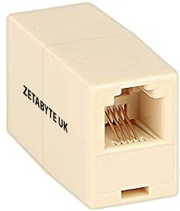 ZETABYTE UK RJ11 Telephone Cable Jointer 2 Way Inline Coupler Adapter ...
