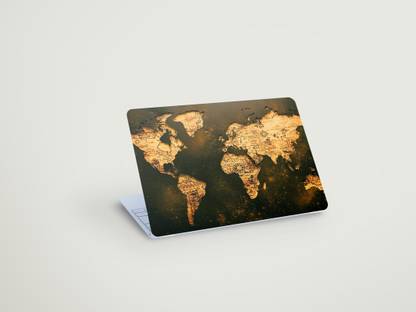 SDM VInyl Laptop Skin (world Map) Decal 15.6 inch Vinyl Laptop Decal 15 ...