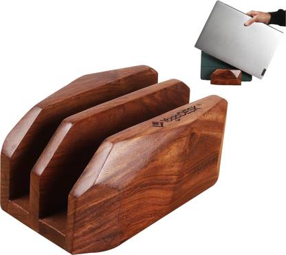 YOGADESK Dual Vertical Laptop Stand Double Dock Desk Organizer ...