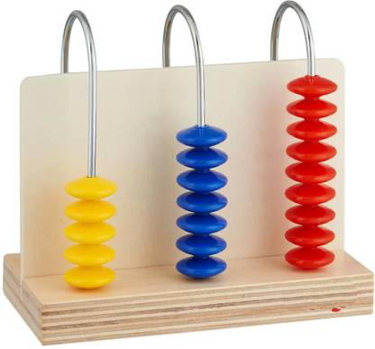 SHALAFI Double Sided Wooden Counting Board Abacus Calculation Kit Maths ...
