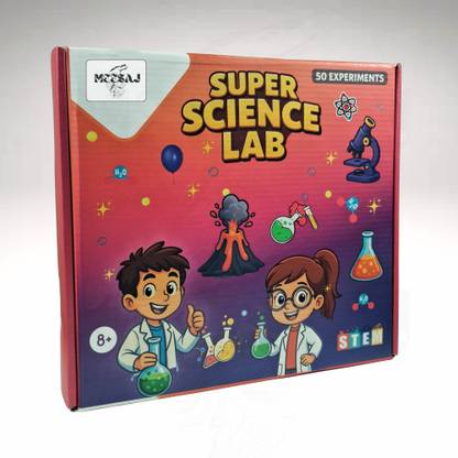 Meesaj Super Science Lab Kit – 50 Experiments for Kids with Safe ...