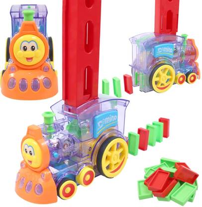 FunFlickers Domino Funny Train Set For Kids With Sound & Light ...