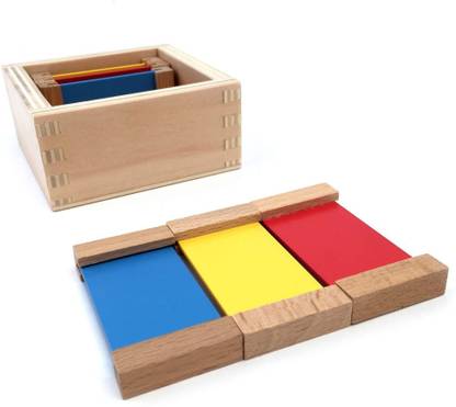 SHALAFI Montessori Color Card Matching Puzzle Wooden Sensorial Learning ...