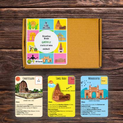 ekdali Indian States and facts Flash Cards for kids Price in India ...