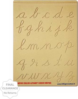 Little Genius Carving English Alphabets - Cursive Writing Price in ...