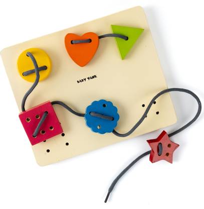 BABY YANK Wooden Inter-Lacing Shapes Board Sorting Puzzle for kids ...