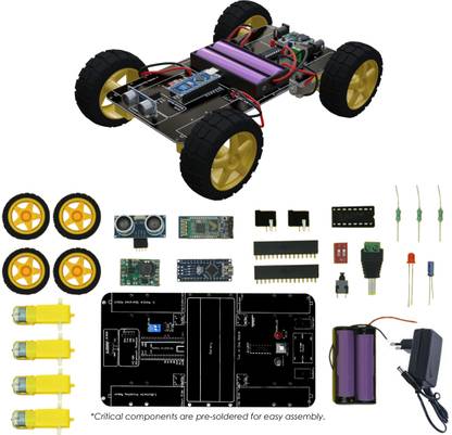 ThinkerPlace STEM Obstacle Avoiding Robotics Kit for Kids-Learn Coding ...