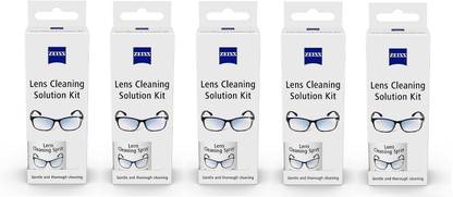 ZEISS Lens Cleaning Liquid Solution with Cloth Transparent-30 ml (Pack ...