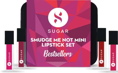 SUGAR Cosmetics Smudge Me Not Mini Liquid Lipstick Set - Bestseller ...