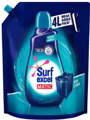 Surf excel Matic Top Load Liquid Detergent Refill Pouch Multi-Fragrance ...