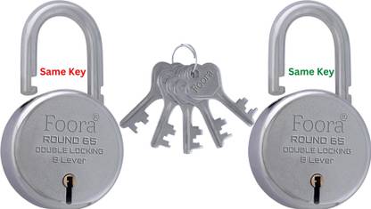 Foora Same Keys Lock ( Common key for both Padlock Lock - Buy Foora ...