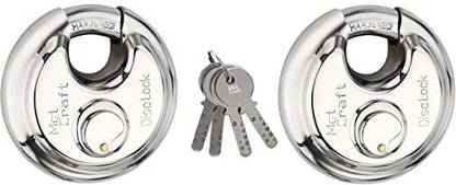 Met Craft Stainless Steel Shutter Disc Lock 70 MM Pack of 2 With 4 ...
