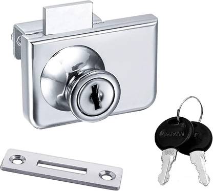 VicTac Glass Cabinet Showcase Double Door glass Display box Lock for 5 ...