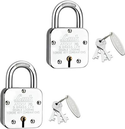 Link Atoot 70mm|1 Cr Keys Combinations |Hardened Shackle|Brass Lever ...