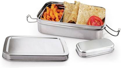 Flipkart.com | DIAMOND Rectangle Shape With Katori LunchBox with Steel ...