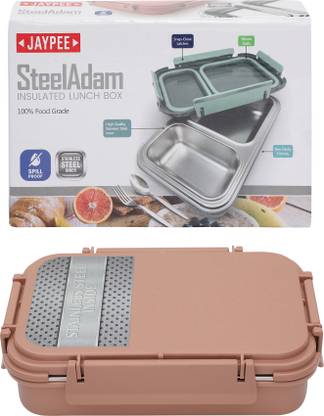 Flipkart.com | JAYPEE Steel Adam Insulated Two Cavity Lunch Box for ...