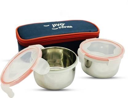 Flipkart.com | jivo infinite Lifestyle Lunch Box 2 round container 2 ...