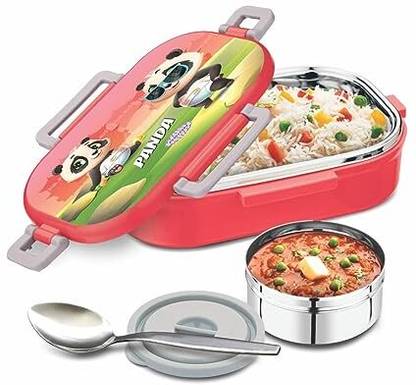 Flipkart.com | ASI ASIAN Hot Meal Locker Kids Lunch Box 500 ml (Saffron ...