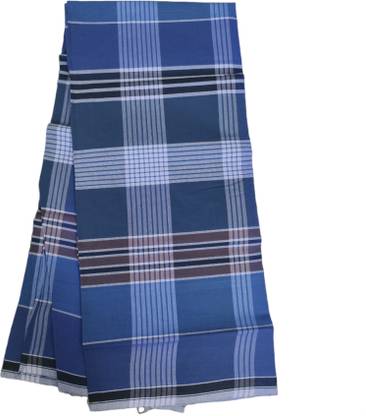 Velbrand Self Design Light Blue Lungi Price in India - Buy Velbrand ...